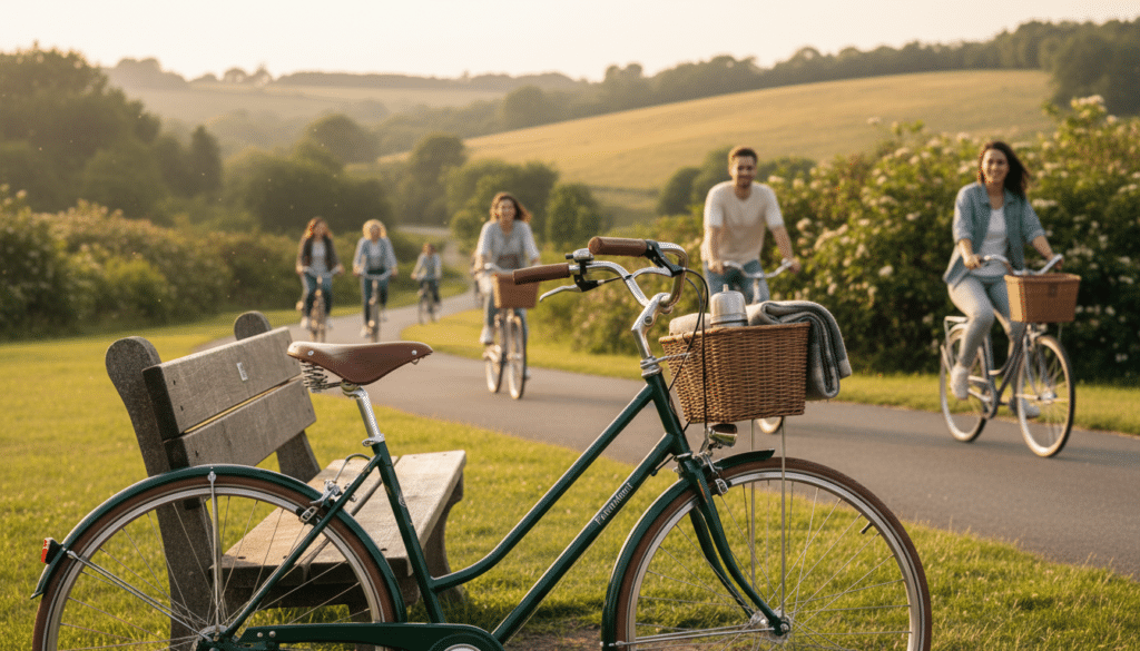 Fabelhafte Kopfhrer Fahrrad Fahren Fotosnull